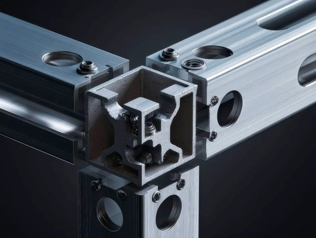 Profili strutturali in alluminio e accessori modulari